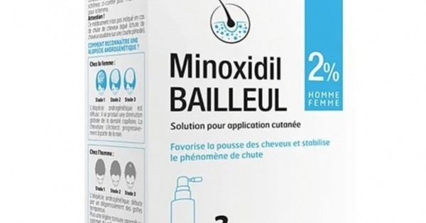 Solutie Regenerare Par Barbati/Femei, BAILLEUL, Minoxidil 2% ...