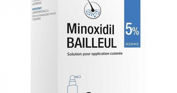 Solutie Regenerare Par Barbati, BAILLEUL, Minoxidil 5%, Pulverizator ...